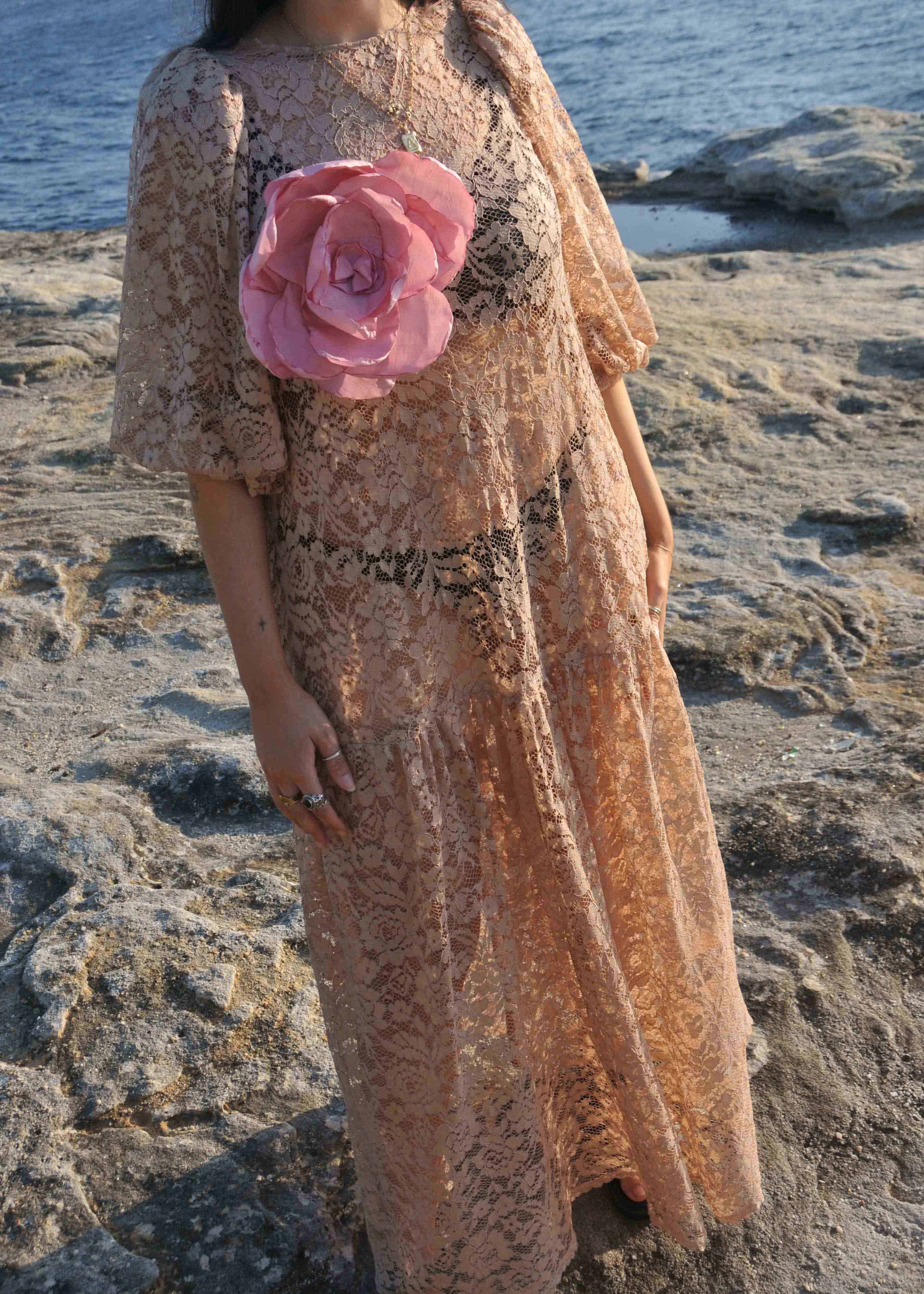 Foley Lace Dress Blush – CONCEPT A LABEL